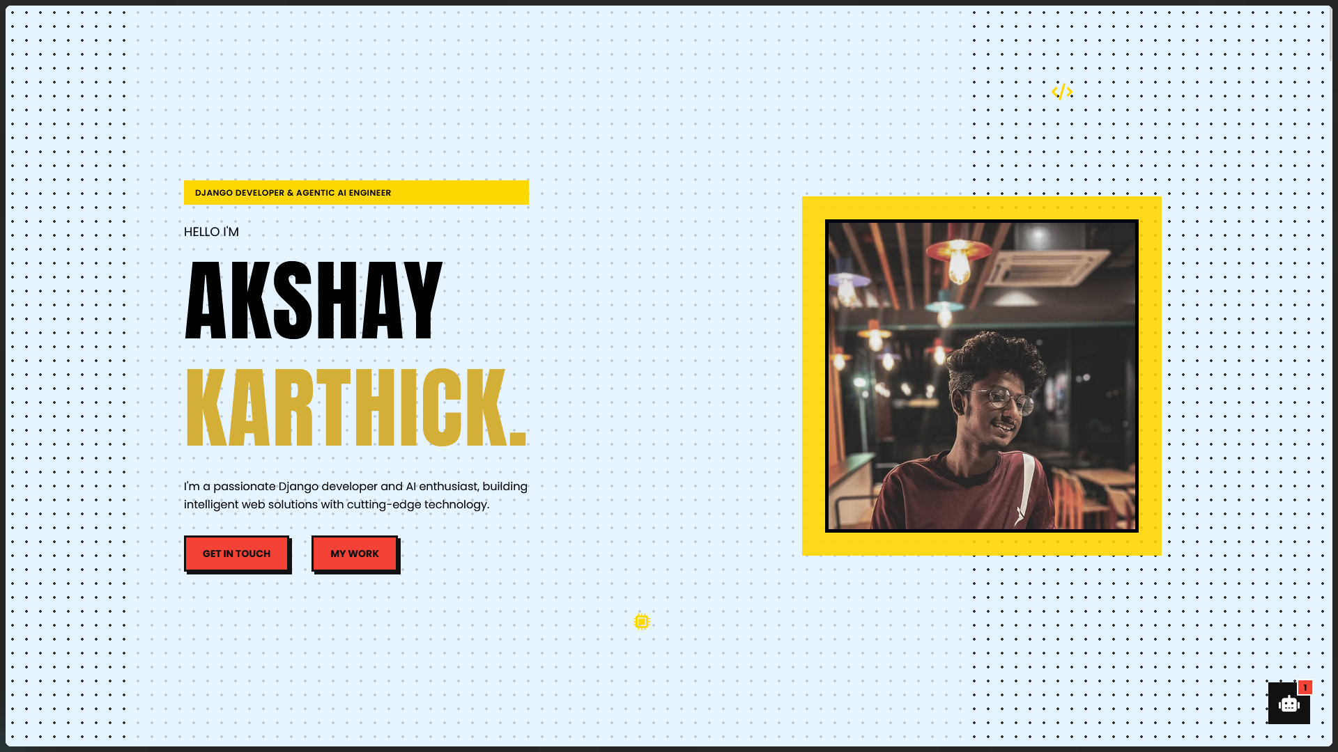 Akshay Karthick - Django Developer & Agentic AI | Web developer Portfolio